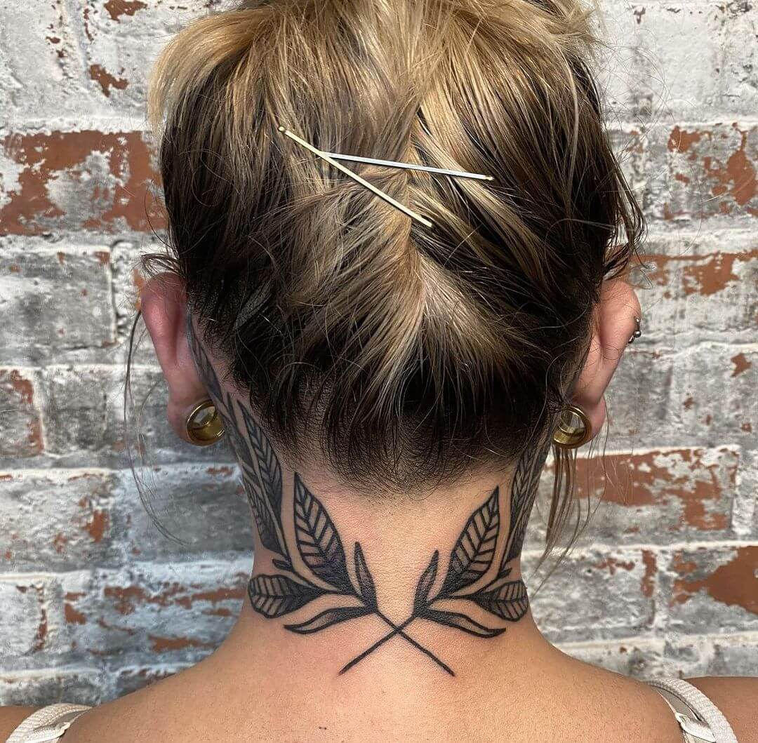 30+ Attractive Neck Tattoo Art For Women