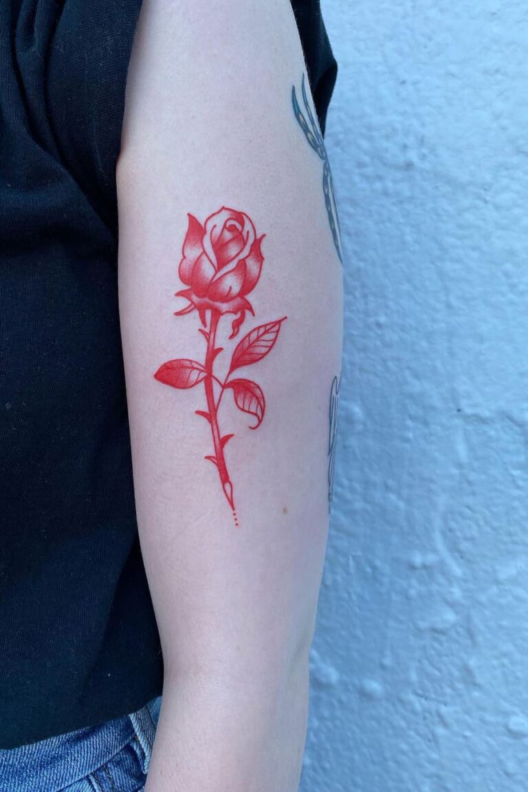 30 Red Ink Tattoo Ideas For Women