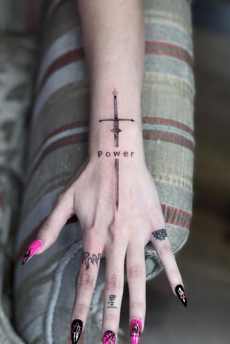 35 Cool Sword Tattoo Design Ideas