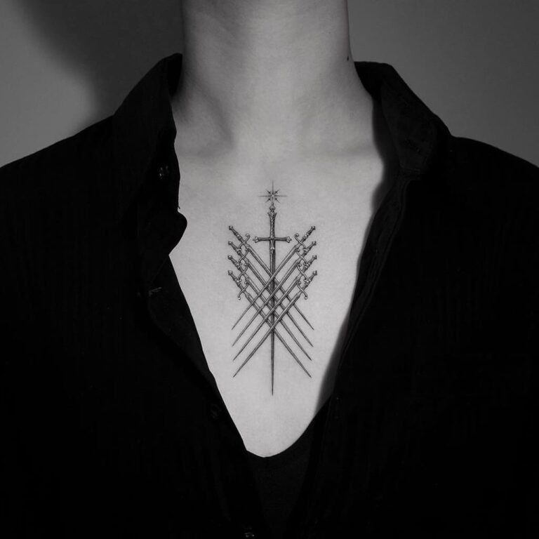 35 Cool Sword Tattoo Design Ideas