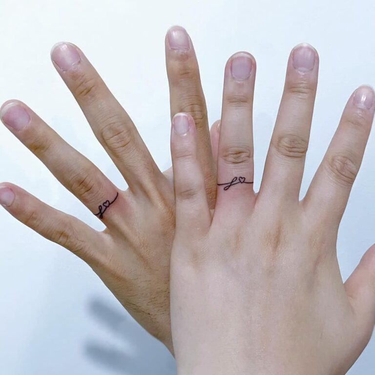 21 Chic and Stylish Ring Tattoo Designs