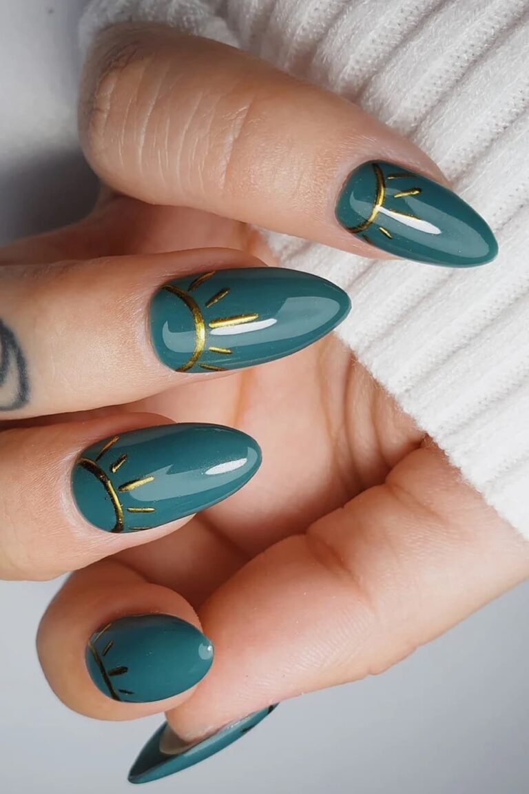20 Inspiring Sun Nail Art Design Ideas