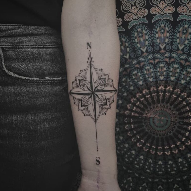Top 31 Amazing Compass Tattoo Design Ideas