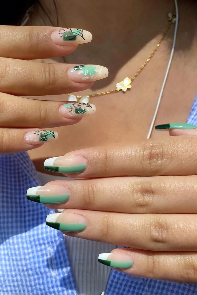 27 Graceful Plant Nail Art Designs