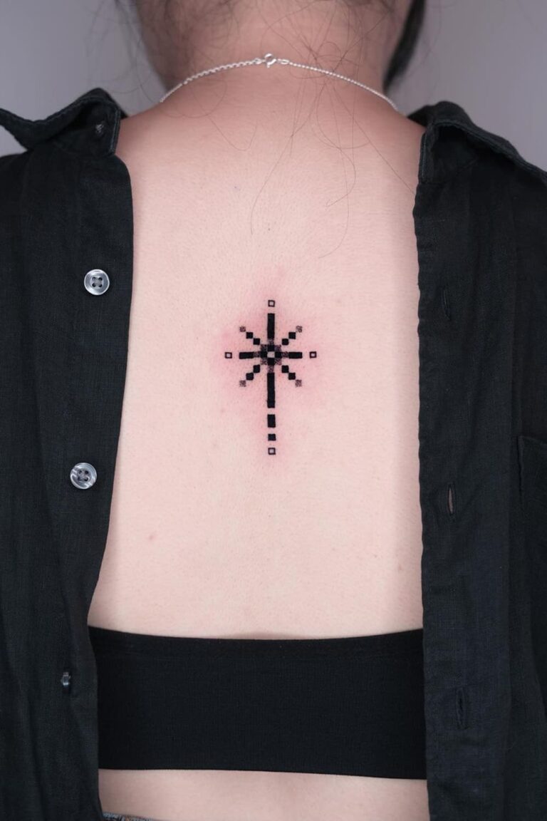 20 Playful and Trendy Pixel Art Tattoo Designs