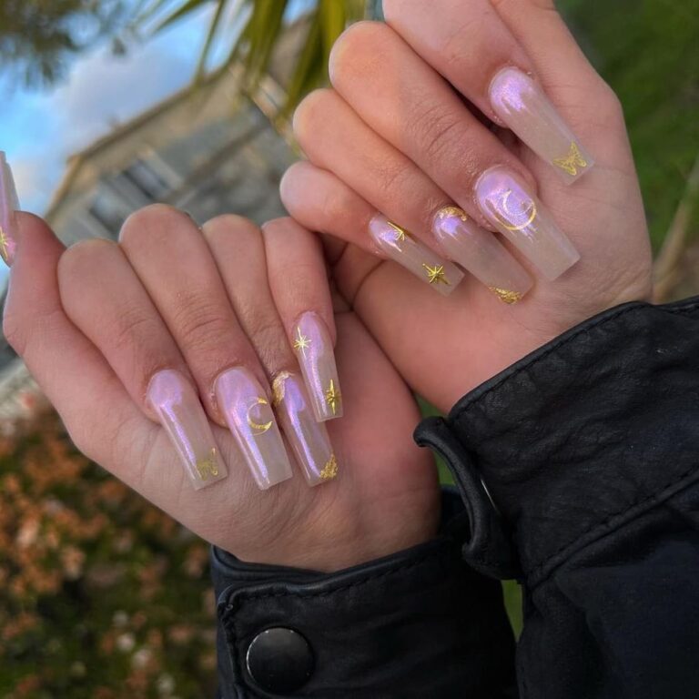 22 Best Moon Nail Art Designs