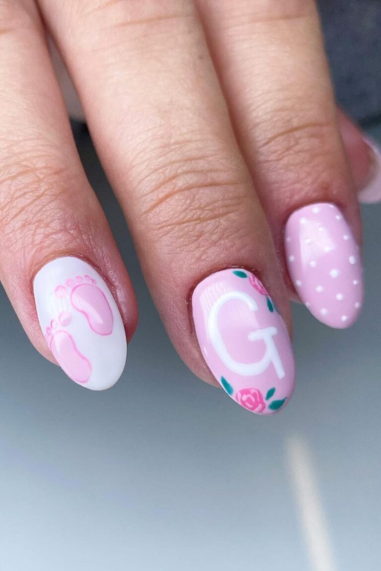 20 Letter Nail Designs That Look Special and Personal