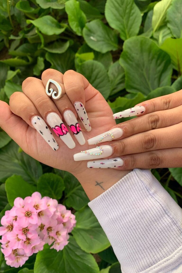 20 Letter Nail Designs That Look Special and Personal