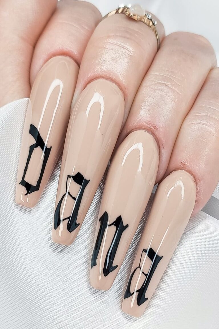 20 Letter Nail Designs That Look Special and Personal