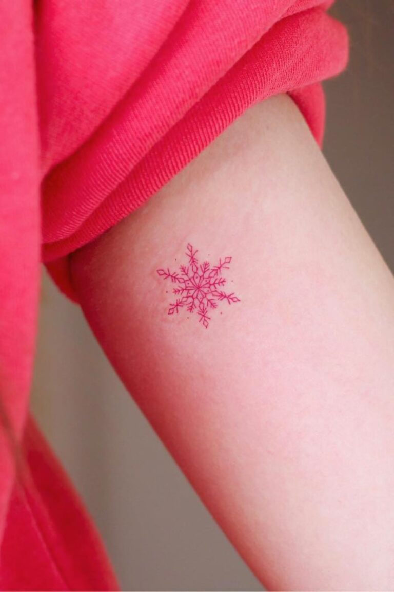 Top 21 Stunning Snowflake Tattoo Ideas