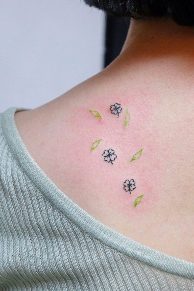 30+ Amazing Four Leaf Clover Tattoo Ideas