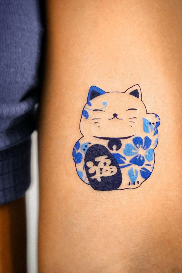 30 Best Lucky Cat Tattoo Ideas and Designs