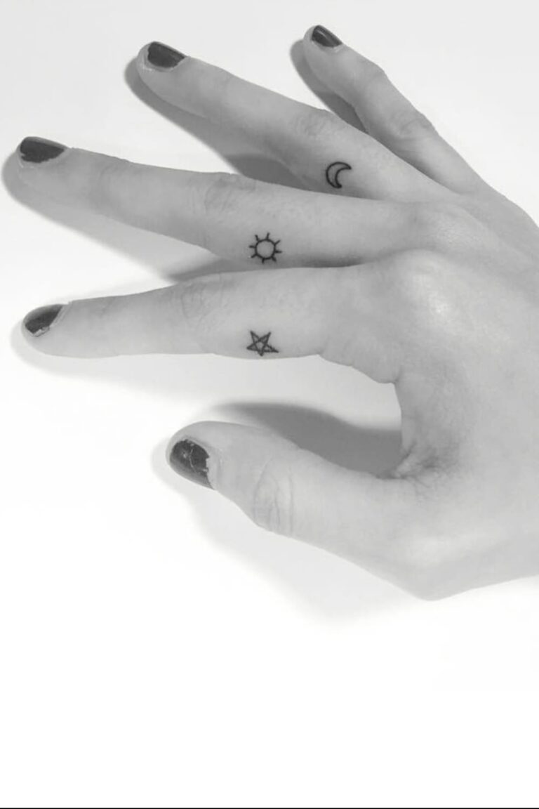 38 Amazing Small Sun and Moon Tattoo Ideas