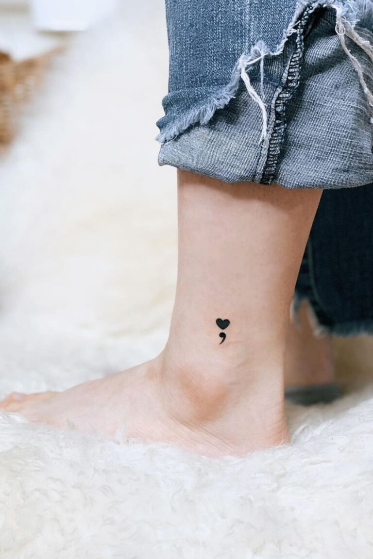 30+ Popular Semicolon Tattoo Ideas