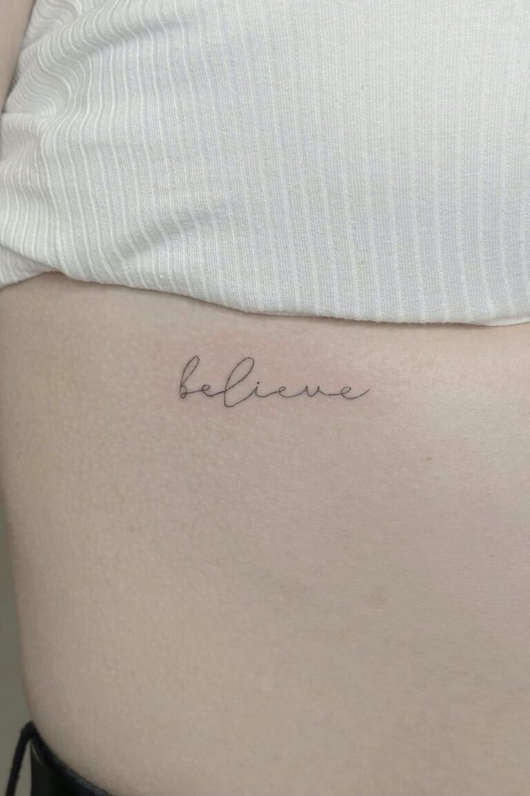 50 Amazing One Word Tattoo Ideas