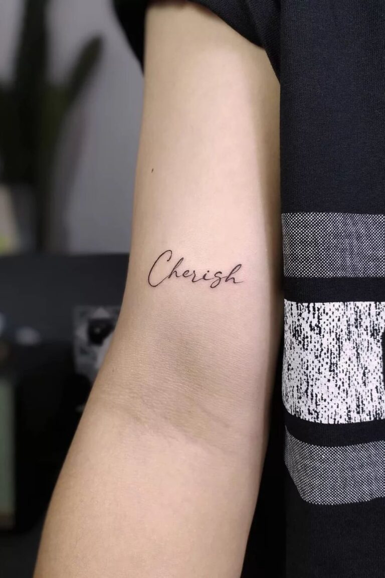 50 Amazing One Word Tattoo Ideas