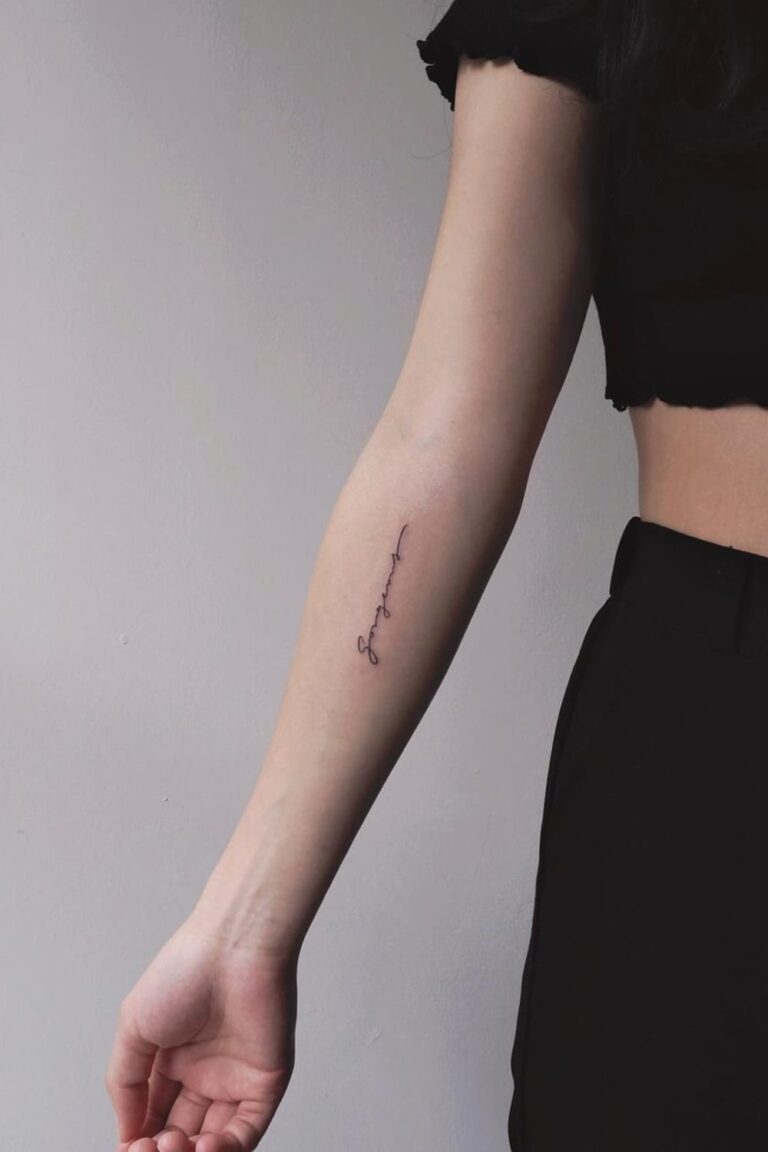 50 Amazing One Word Tattoo Ideas