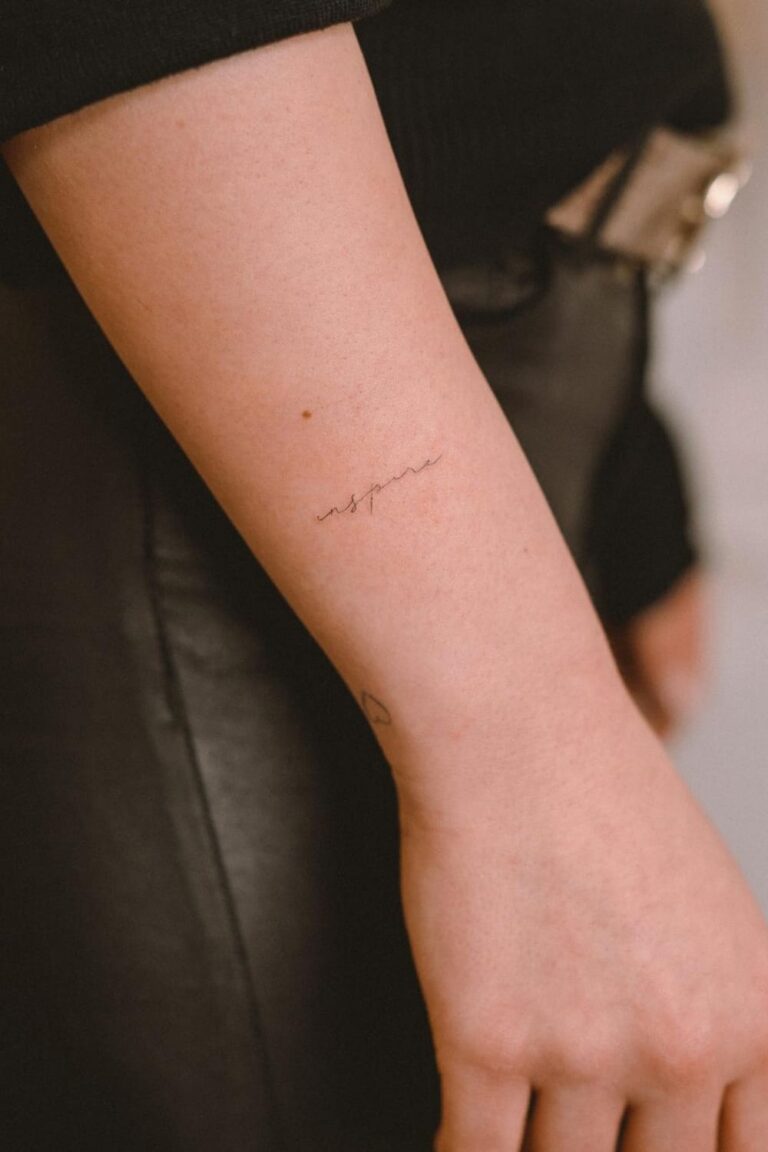 50 Amazing One Word Tattoo Ideas