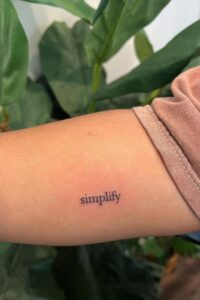 50 Amazing One Word Tattoo Ideas