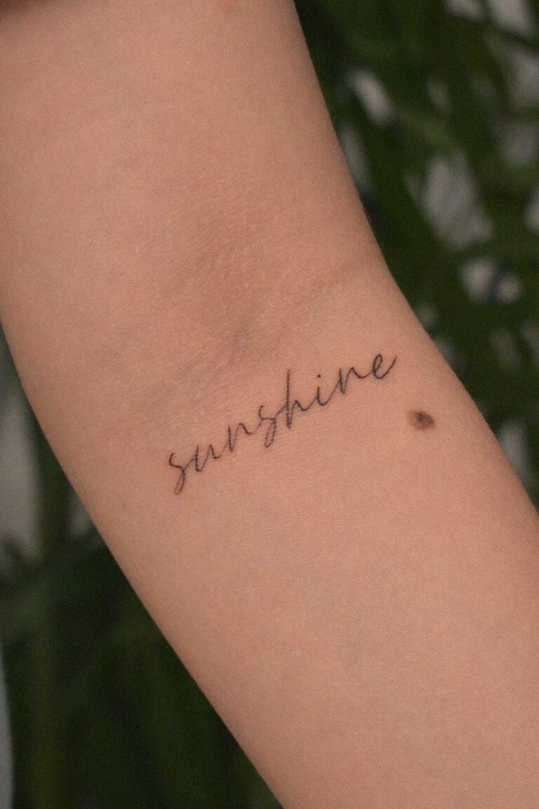 50 Amazing One Word Tattoo Ideas