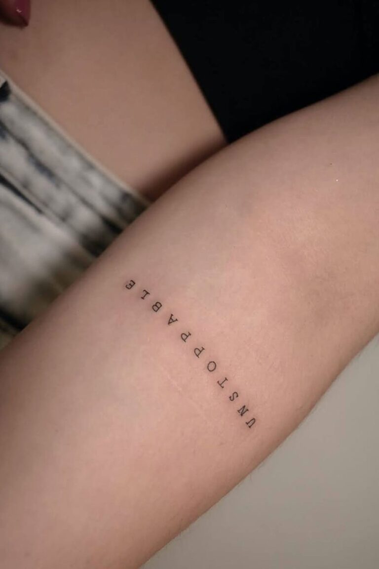 50 Amazing One Word Tattoo Ideas