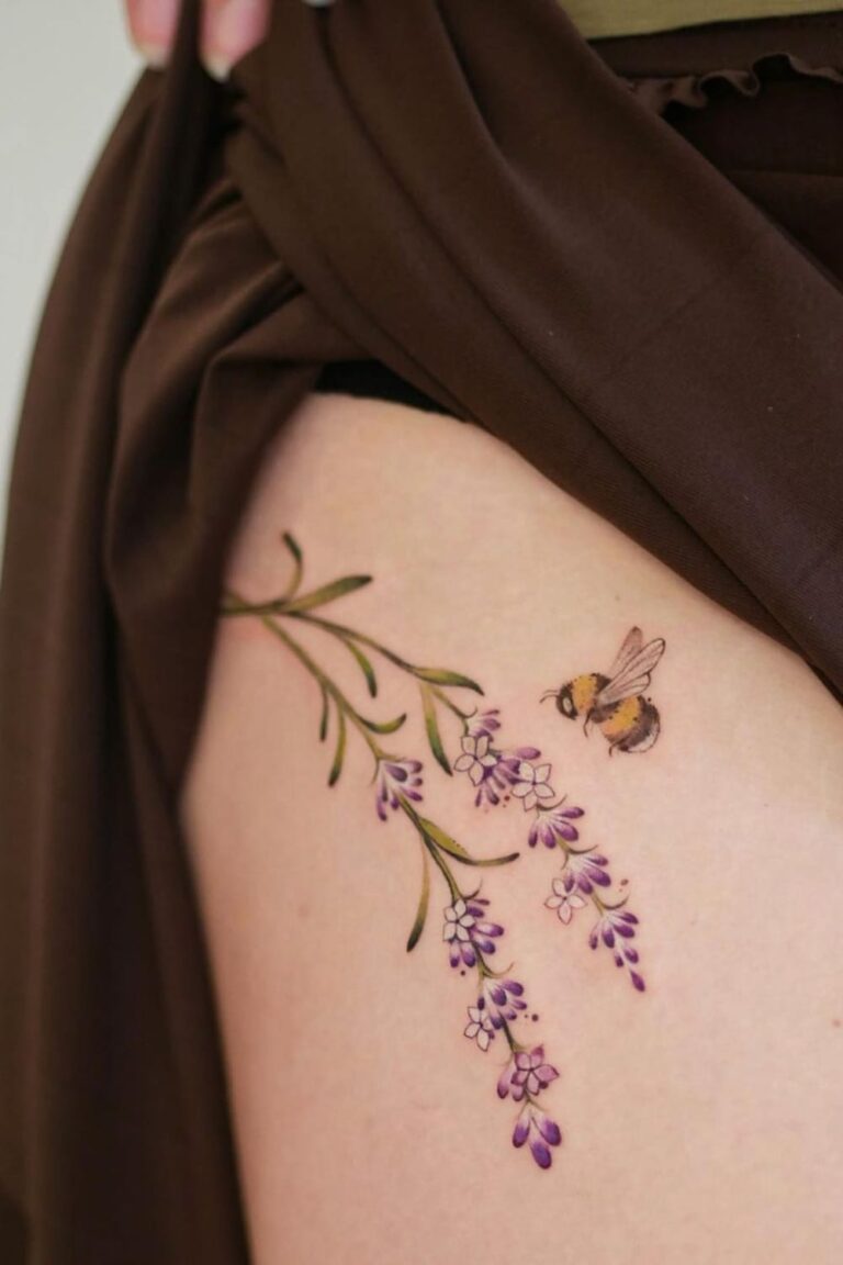 30+ Perfect Lavender Tattoo Design Ideas