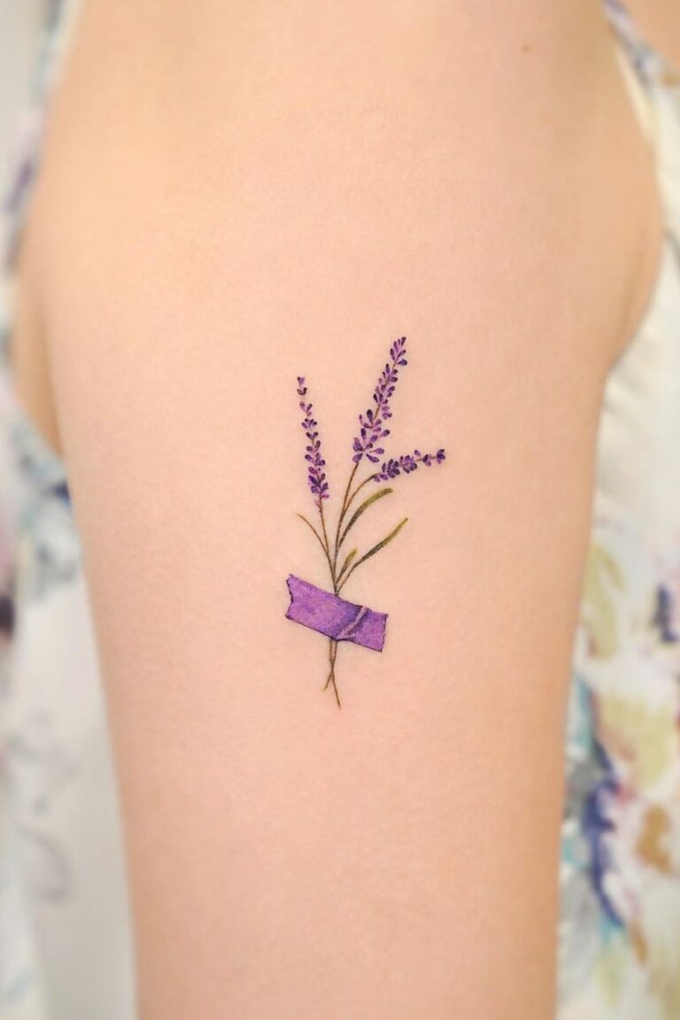30+ Perfect Lavender Tattoo Design Ideas