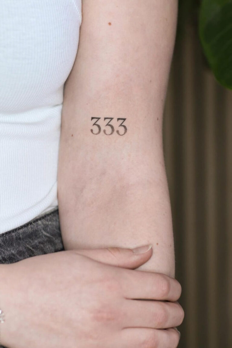Popular 333 Tattoos: Ideas and Meanings