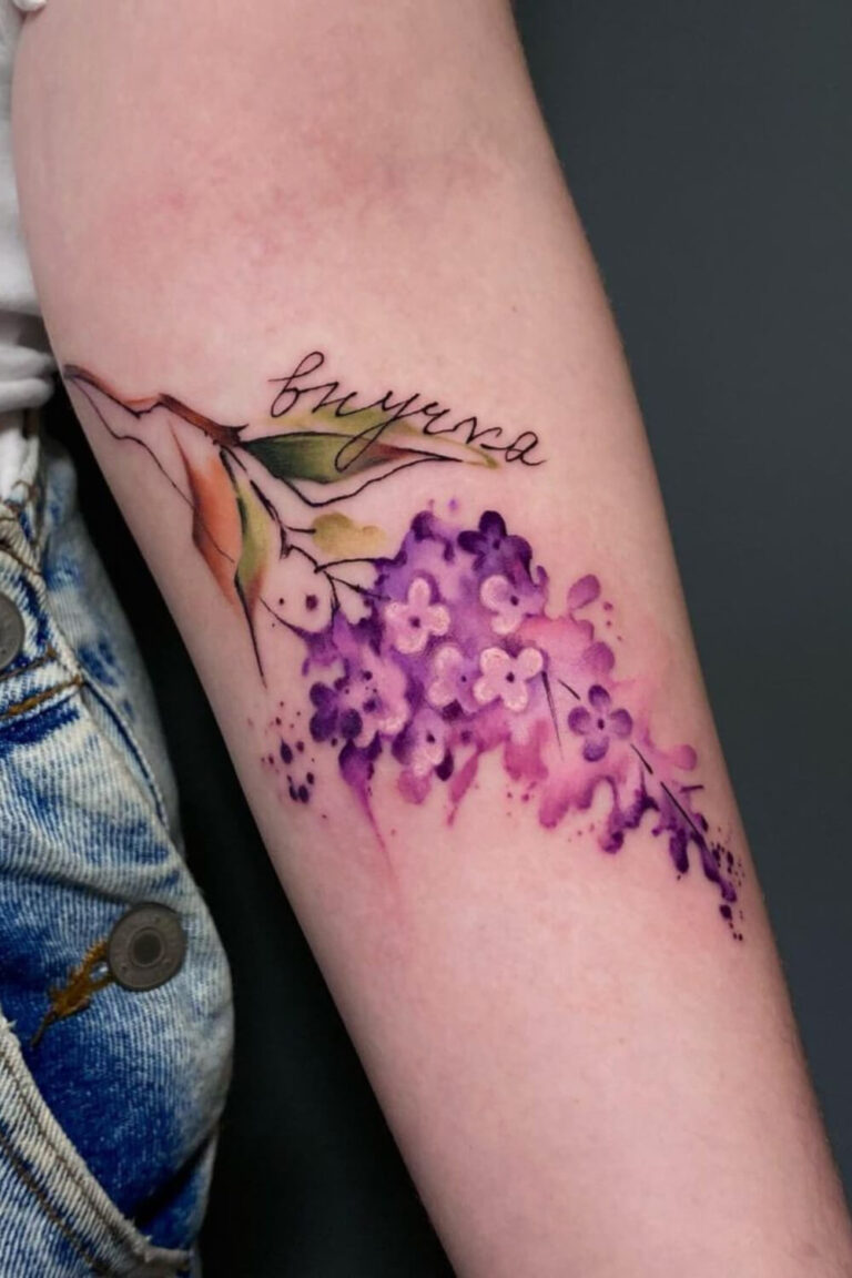 Beautiful Lilac Tattoos: Ideas, Designs, and Meanings